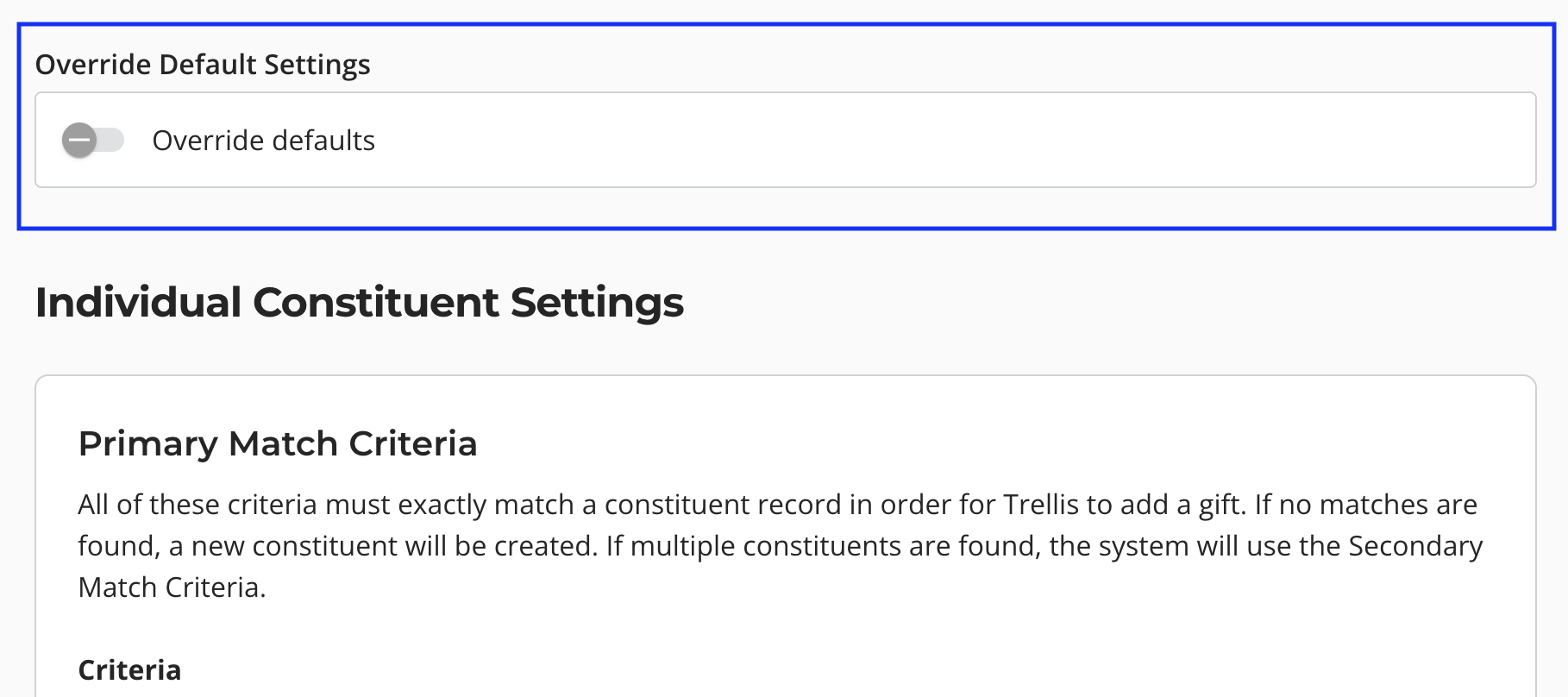 How to Configure Raiser's Edge Integration Settings for a Specific Fundraiser